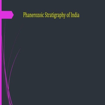 Phanerozoic Stratigraphy of India | PPTX