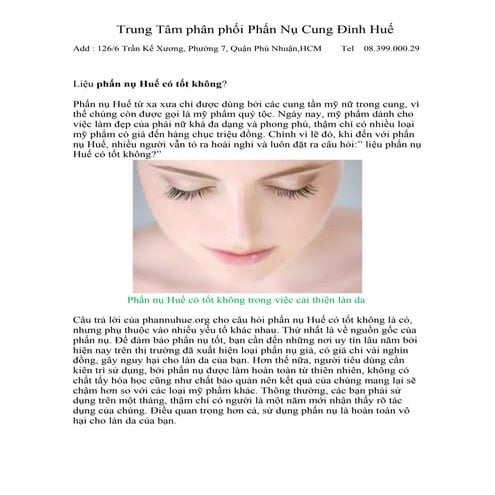 Phan nu hue co tot khong | DOC