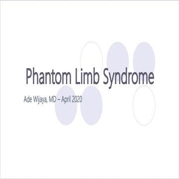 Phantom Limb Syndrome | PPTX