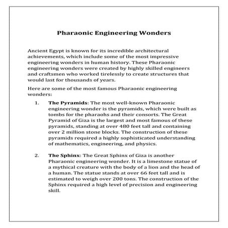 Pharaonic Engineering Wonders - Edited.pdf