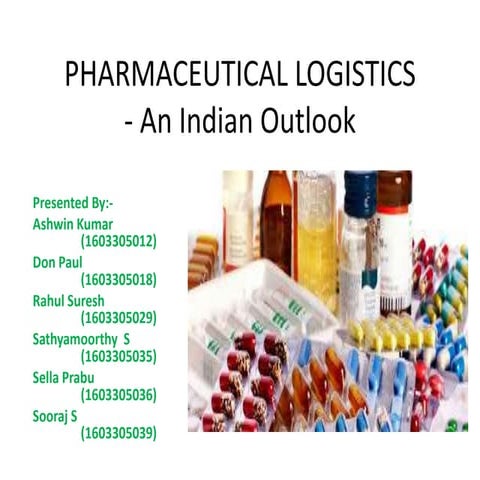 Pharmaceutical Logistics | PPTX