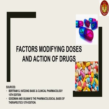 Pharma 11- Factors modyfying doses actions of drugs-Dr Asma Dr Sobia.pdf
