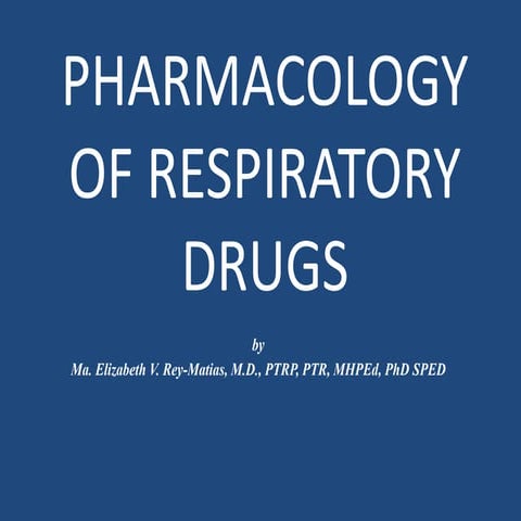 Drugs acting on respiratory system | PPTX
