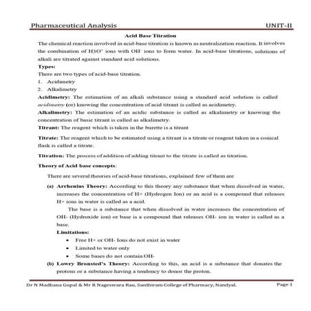 Pharmaceutical Analysis (R23) UNIT-I.pdf