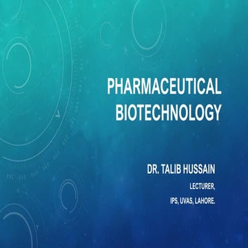 Pharmaceutical biotechnology introduction.pdf | Biotech and Biomedical ...
