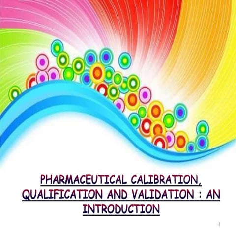 Pharmaceutical Calibration.pptx calibration topic | PPTX