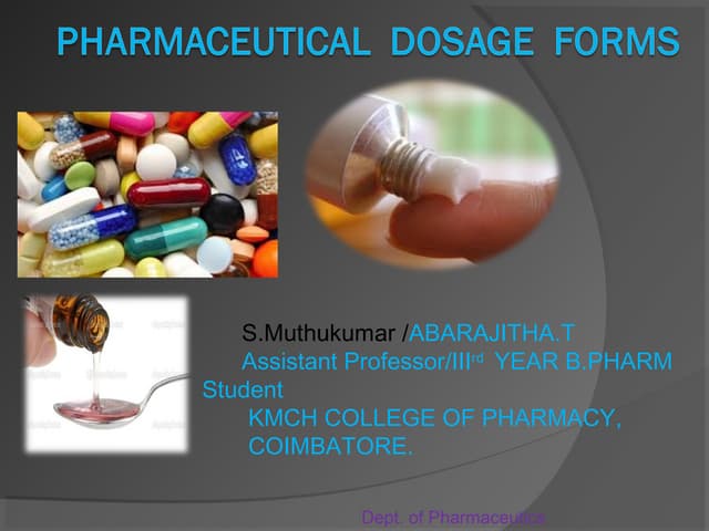 INTRODUCTION AND CLASSIFICATION OF DOSAGE FORMS.pptx