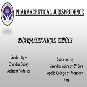 Code of Pharmaceutical Ethics | PPTX