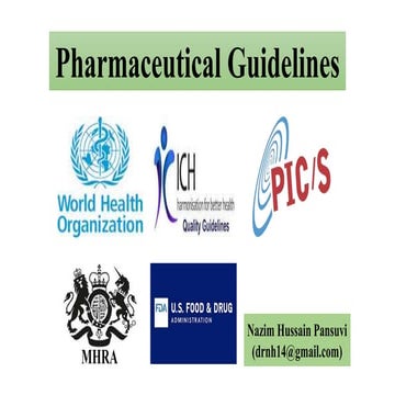 Pharmaceutical Guidelines | PPTX