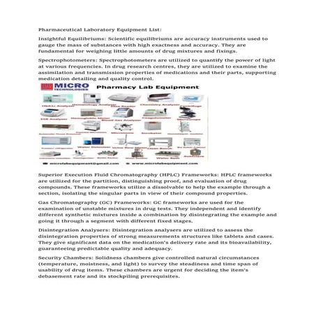 Pharmaceutical Laboratory Equipment List.docx