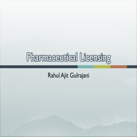 Pharmaceutical Licensing | PPT