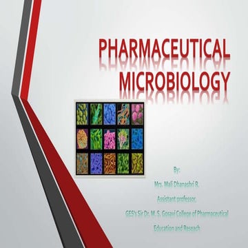 Pharmaceutical microbiology | PPTX