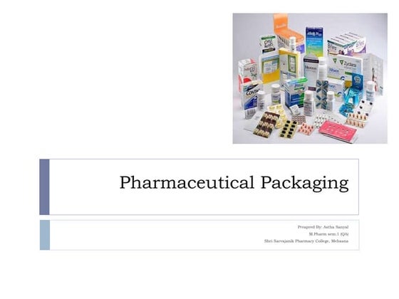 Pharmaceutical Packaging tablet and capsules | PPT