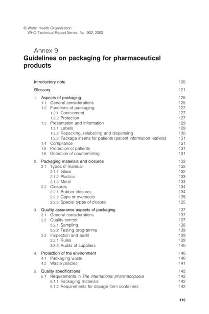 Pharmaceutical Packaging Guideline.pptx | Pharmaceutical Industry | Industries