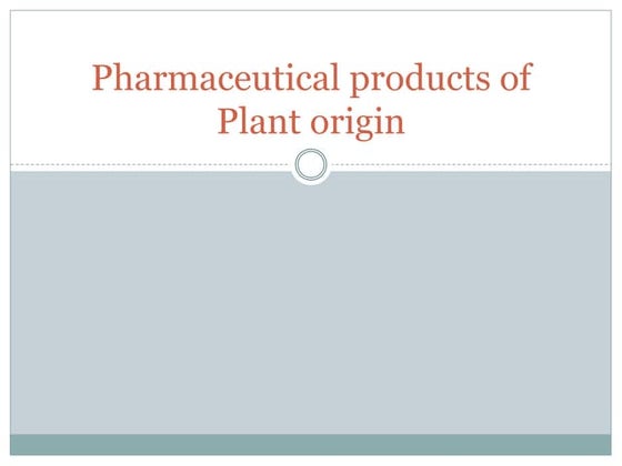Pharmaceutical substances of plant origin.pdf