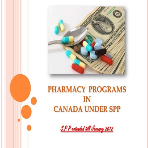 Pharmaceutical programs Canada | PPSX