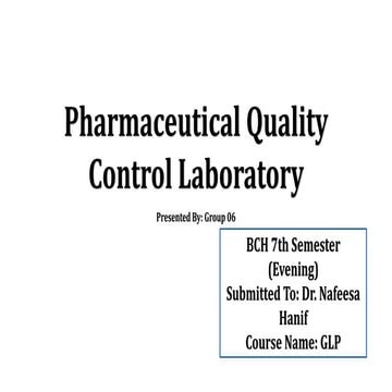 Pharmaceutical Quality Control Laboratory.pptx..........pptx