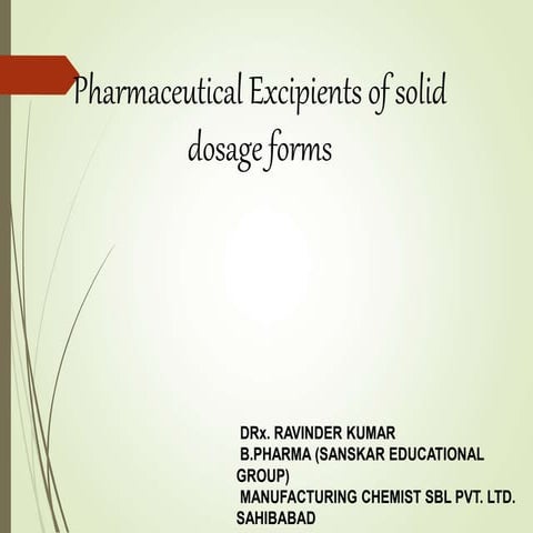 Tablets Excipients in pharmaceutical formulations.pdf