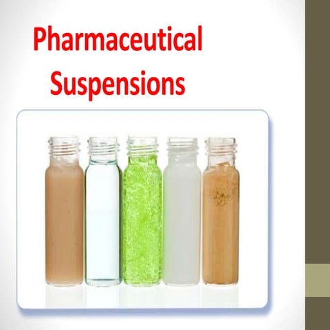 Pharmaceutical oral suspension | PDF