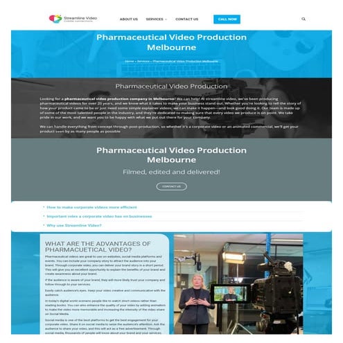 Streamline Video: Premier Pharmaceutical Video Production in Melbourne ...