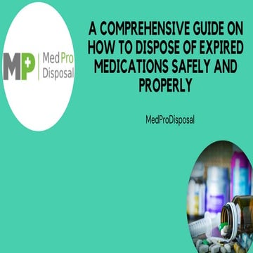Pharmaceutical waste disposal- A Comprehensive guide | PDF