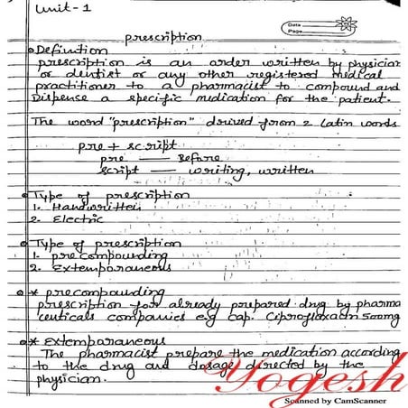 Pharmaceutics -2 ____ By Yogesh | PDF