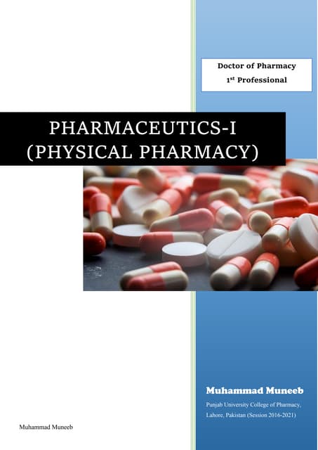 Pharmacy /Pharmaceutics Introduction ppt | PPTX