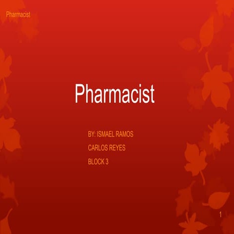 Pharmacistblock3 | PPTX | Pharmaceutical Drugs | Medical Health