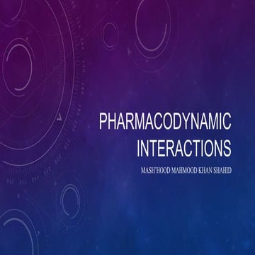Pharmacodynamic interactions | PPTX
