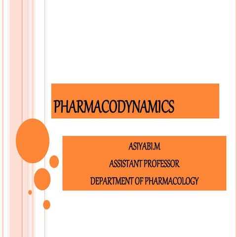 Pharmacodynamics of drug | PPT