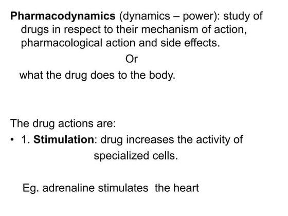 Mechanism of action of Drug | PPT