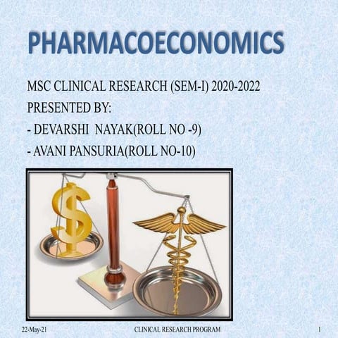 Pharmacoeconomics | PPTX