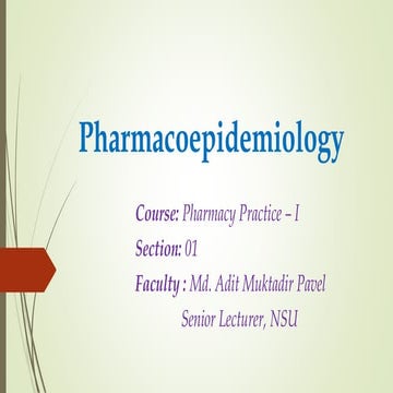 Pharmacoepidemiology | PPTX
