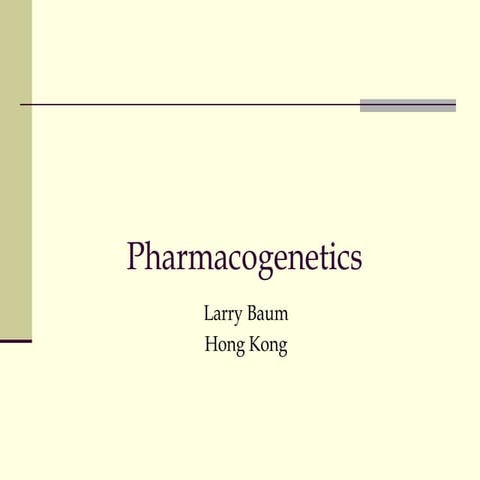 Pharmacogenetics | PPT
