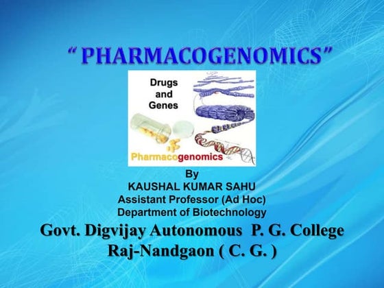 Pharmacogenomics | PPT
