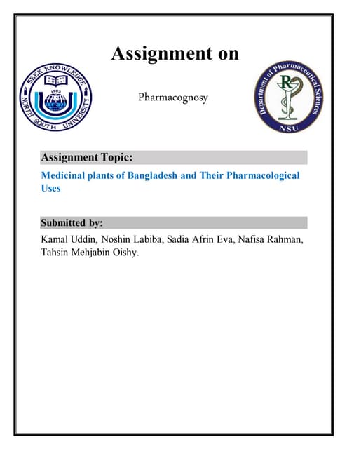 Pharmacognostical study of Datura | PPT
