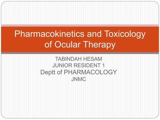 DRUGS IN OPHTHALMOLOGY | PPTX | Eye and Vision Conditions | Diseases and Conditions