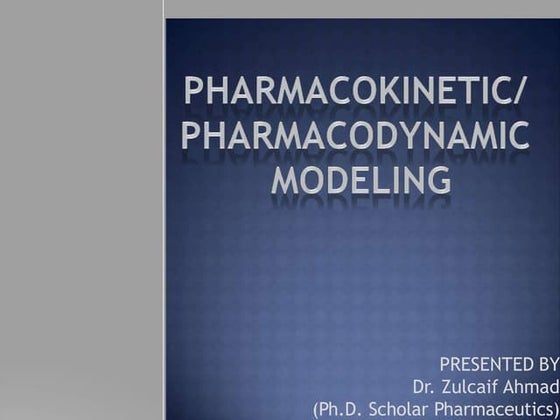 Pharmacokinetic and pharmacodynamic correlation | PPT