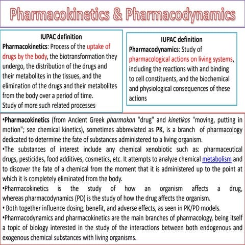 Pharmacokinetics and Pharmacodynamics (Pharmaceutical Biotechnology ...