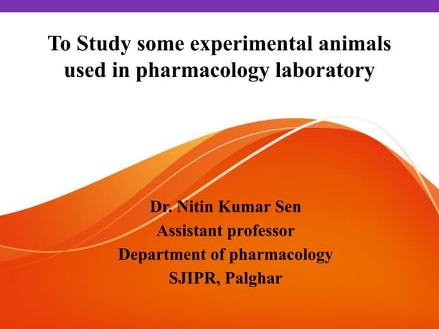 Simulated Animal Experiments in Pharmacology - MyCalPharm | PDF
