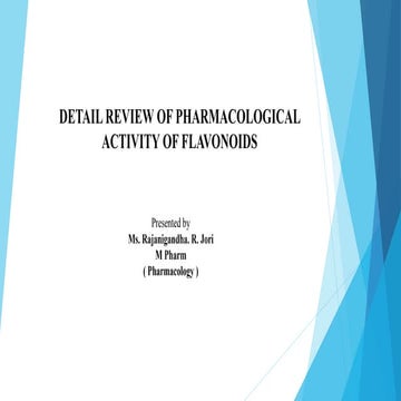 Pharmacological activity of flavonoids | PPT