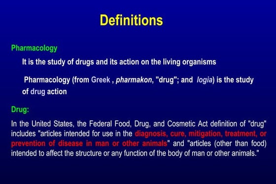 Common term in pharmacology | PPTX