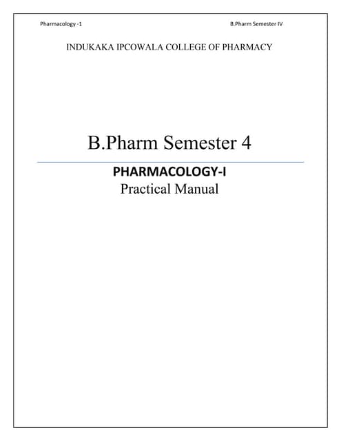 Commonly used instrument in Experimental Pharmacology | PPTX