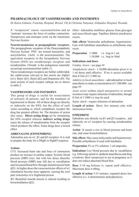 Vasoconstrictors | PPT