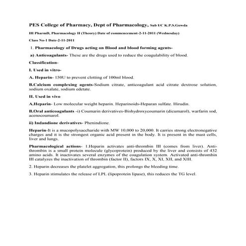 Pharmacology ii (mb) vol ii | PDF