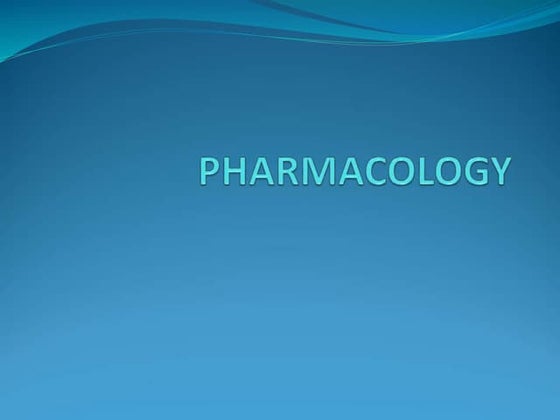 Common term in pharmacology | PPTX