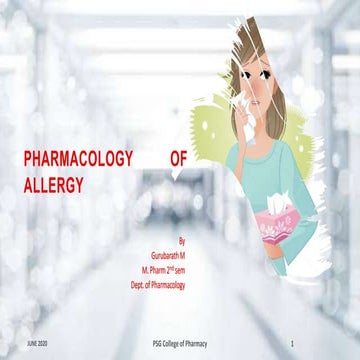 Pharmacology of allergy | PPTX