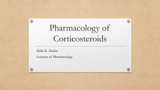 Corticosteroids 2020 | PPT