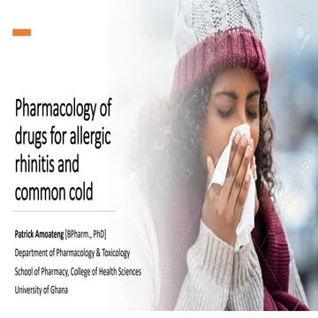 Pharmacology of drugs for allergic rhinitis and common.pptx