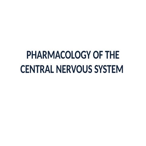 Drugs acting on Central Nervous System Unit 4 (B. Sc nursing).pptx